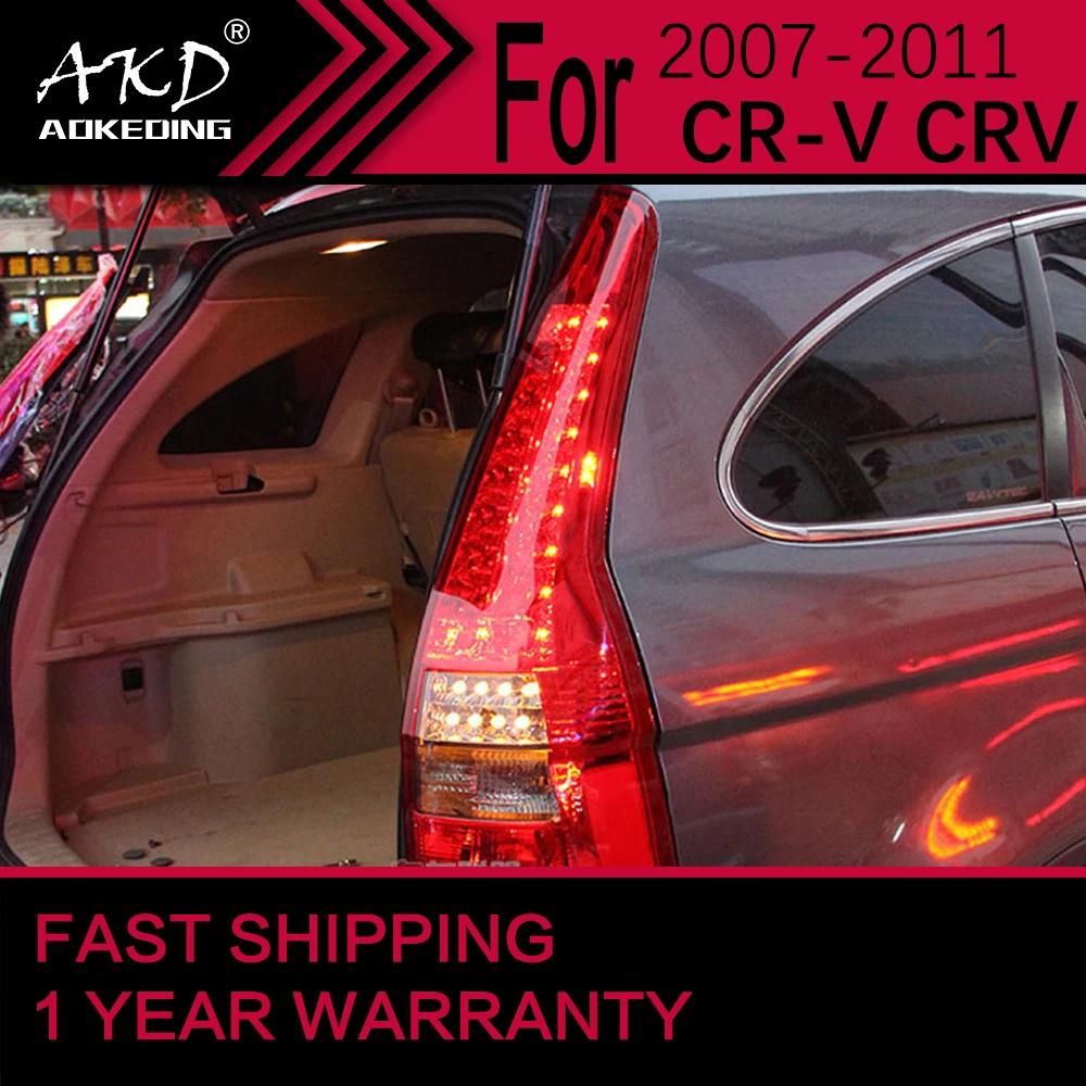 Car-Lights-for-Honda-CR-V-LED-Tail-Light-2007-2012-CRV-Stop-Lamp-Brake ...