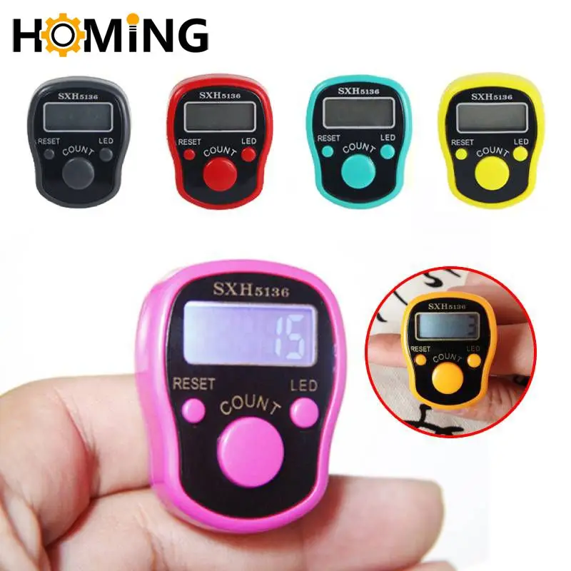 Mini Stitch Marker Row Finger Counter LCD Electronic Digital Tally ...