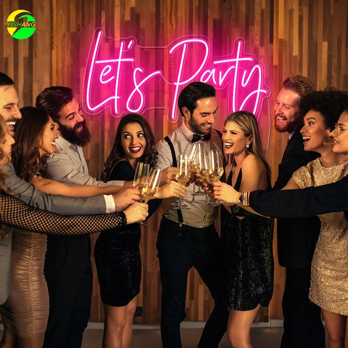 Lets Party letrero de neón, decoración de fiesta de boda para celebración, decoración de evento ...