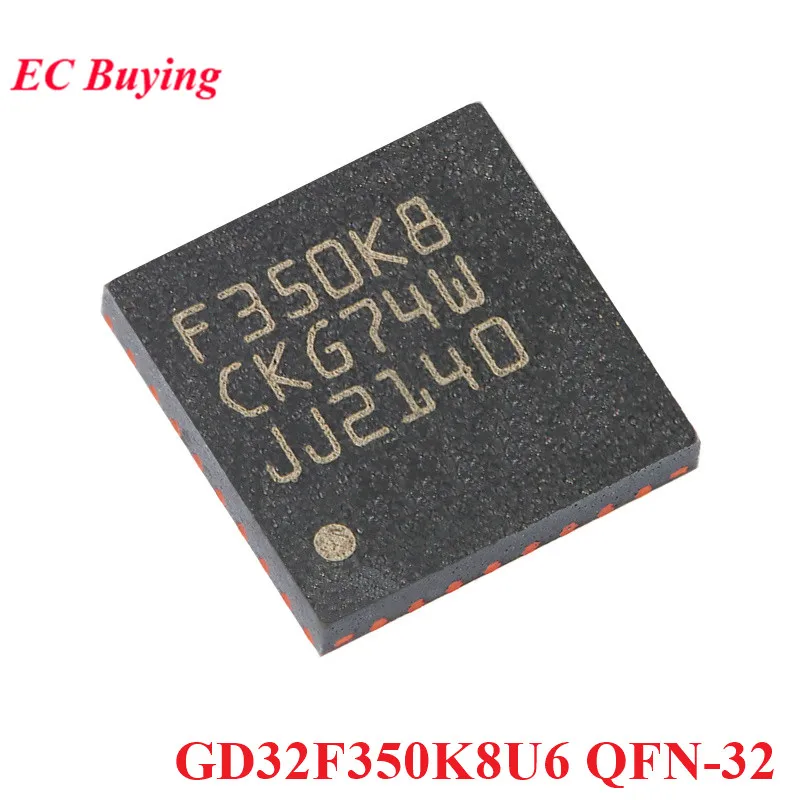 GD32F350K8U6 QFN-32 GD32F350 32F350K8U6 QFN32 Cortex-M 32-bit Microcontroller MCU IC Controller ...