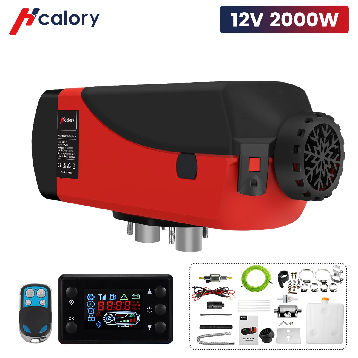 Hcalory-Car-Heater-12V-2KW-Diesel-Air-Parking-Heater-Autonomous-Heater ...