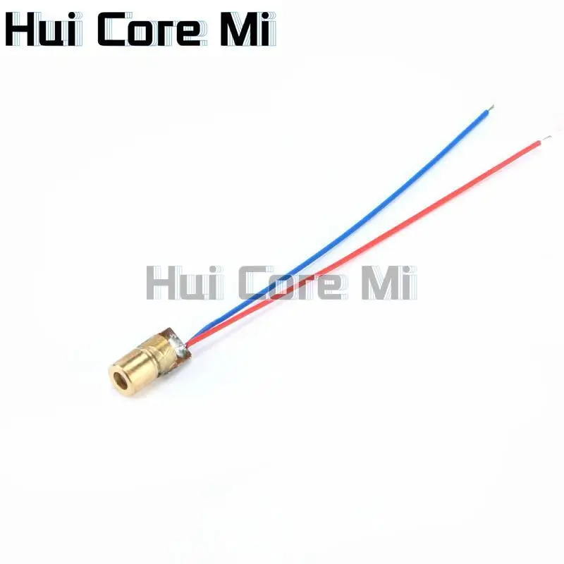 10pcs 5v 650nm 5mw Adjustable Laser Dot Diode Module Red Sight Copper ...