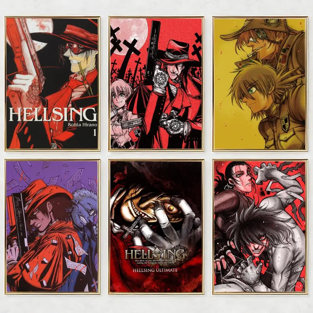 popular Hellsing Poster HD Waterproof Self-Adhesive Wall Art – Multi ...