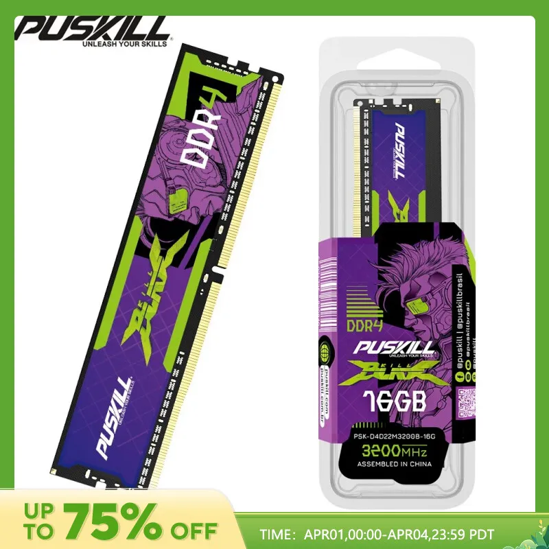 PUSKILL-Killblade-DDR4-32gb-16gb-8gb-RAM-1-2V-3200mhz-2666mhz-C19-CL22 ...