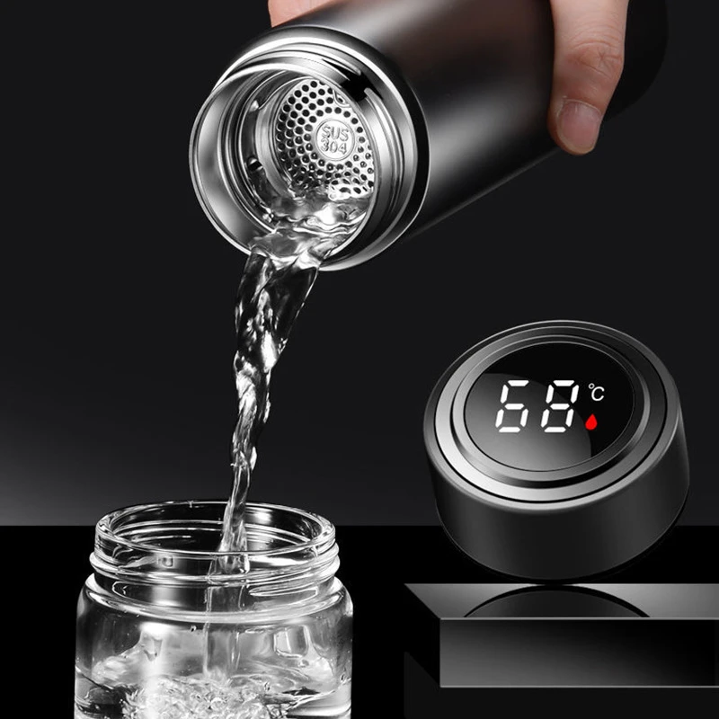 Smart Insulation Cup Water Bottle Led Digital Temperature Display ...