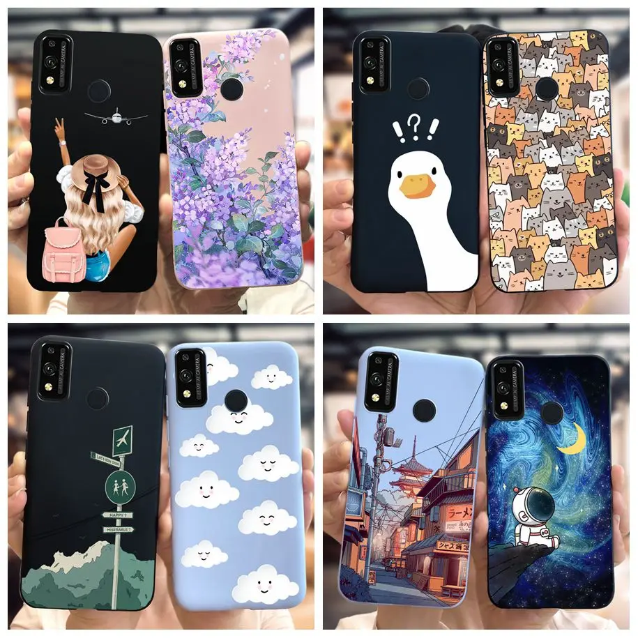 For-Honor-9X-Case-STK-LX1-Honor9X-Cover-New-Fashion-Flower-Cartoon ...
