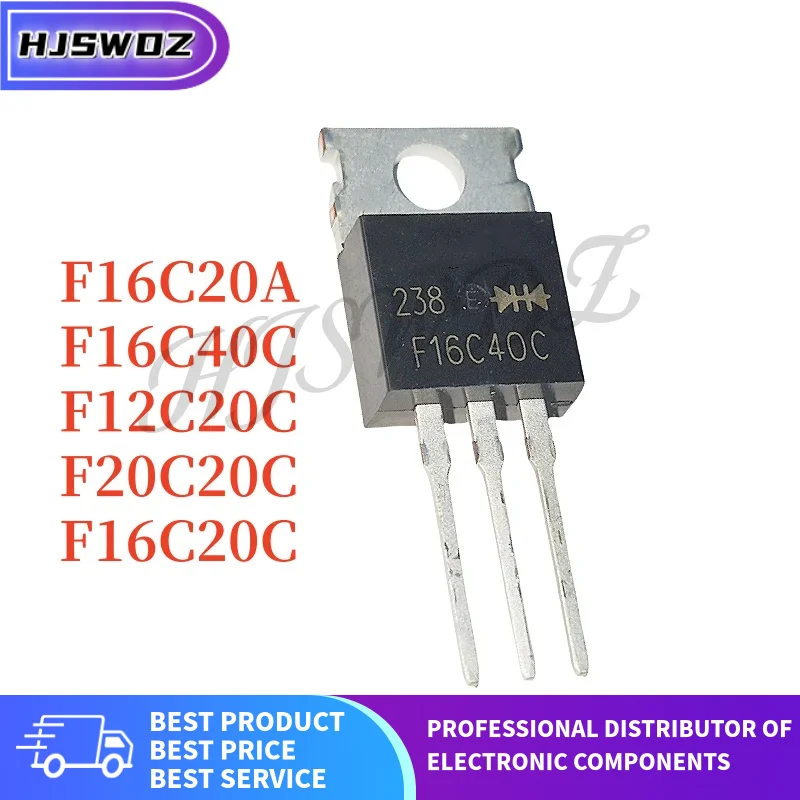 10 Uds nuevo F16C20C F12C20C F16C40C F20C20C F16C20A TO-220 componente ...