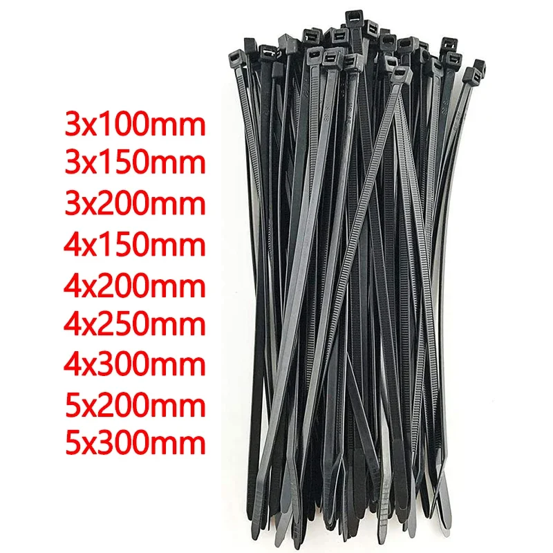 100pcs-Plastic-Nylon-Cable-Ties-Self-locking-Cord-Ties-Straps ...