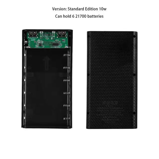 Removable 6-section 21700 Power Bank Set Material Fast Charging Battery ...