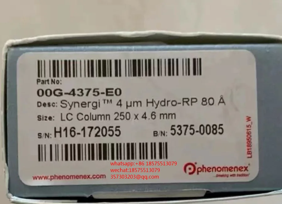 FOR-PHENOMENEX-00G-4375-E0-Synergi-4um-Hydro-RP-Column-250x4-6mm-1 ...