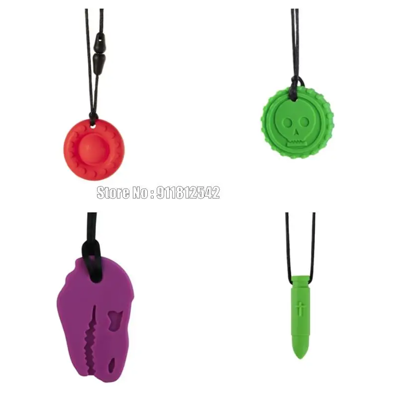 Sensory-Chew-Necklace-Brick-Kids-Food-Grade-Silicone-Biting-Topper ...