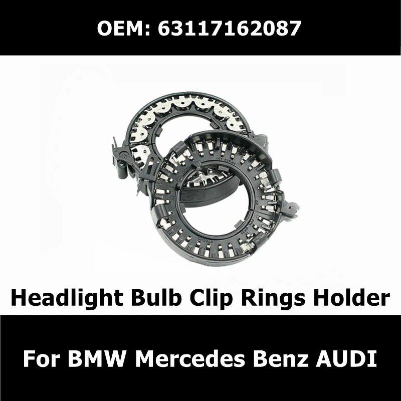 63117162087 자동차 액세서리 D1S D3S 제논 HID 전구 홀더 클립 링 리테이너, BMW 메르세데스 벤츠 아우디용 ...
