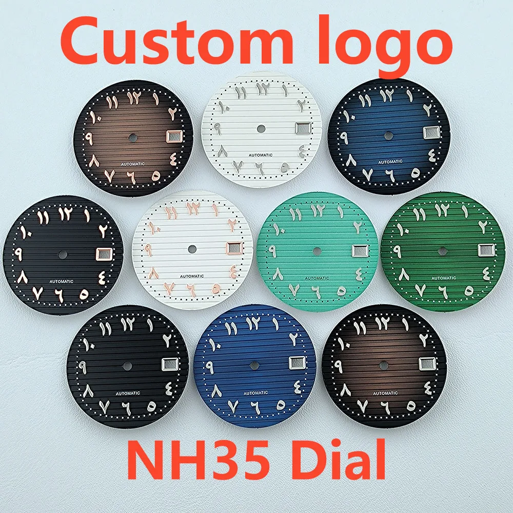 NH35-dial-30-4mm-Custom-Logo-Dial-Arabic-Numeral-Dial-No-luminous-fit ...