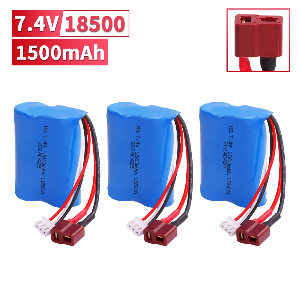 18500 7.4V 1500mAh 배터리 (충전기 포함) HBX 16889 16889A 16890 16890A SG1601 ...