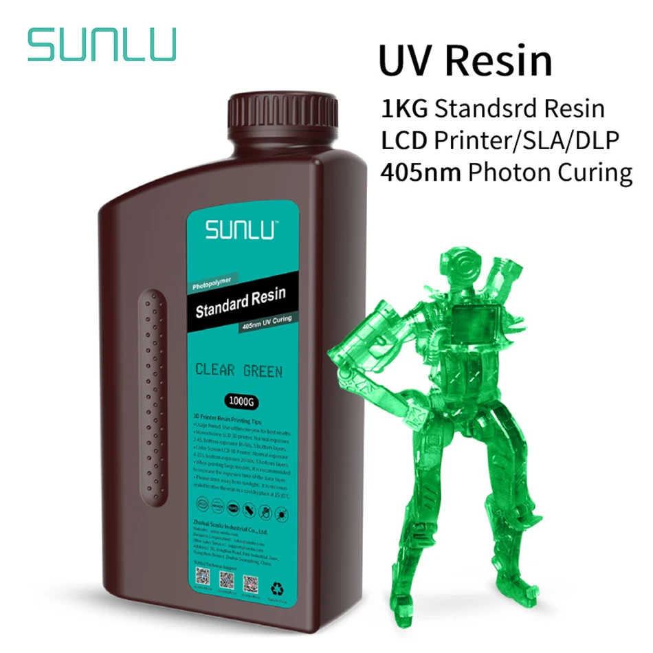 SUNLU-Standard-Photopolymer-Resin-1KG-Low-Odor-Easy-To-Form-Smooth ...