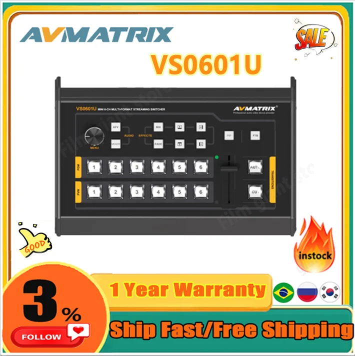 AVMATRIX VS0601U 2×HDMI-compatible Multi-Format Streaming Video ...