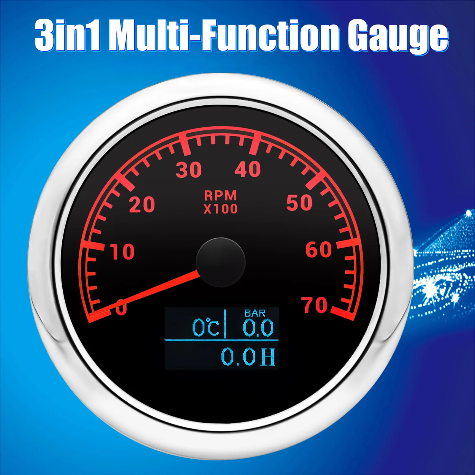 3-in-1-Digital-Tachometer-Oil-Pressure-Water-Temp-Gauge-Waterproof ...