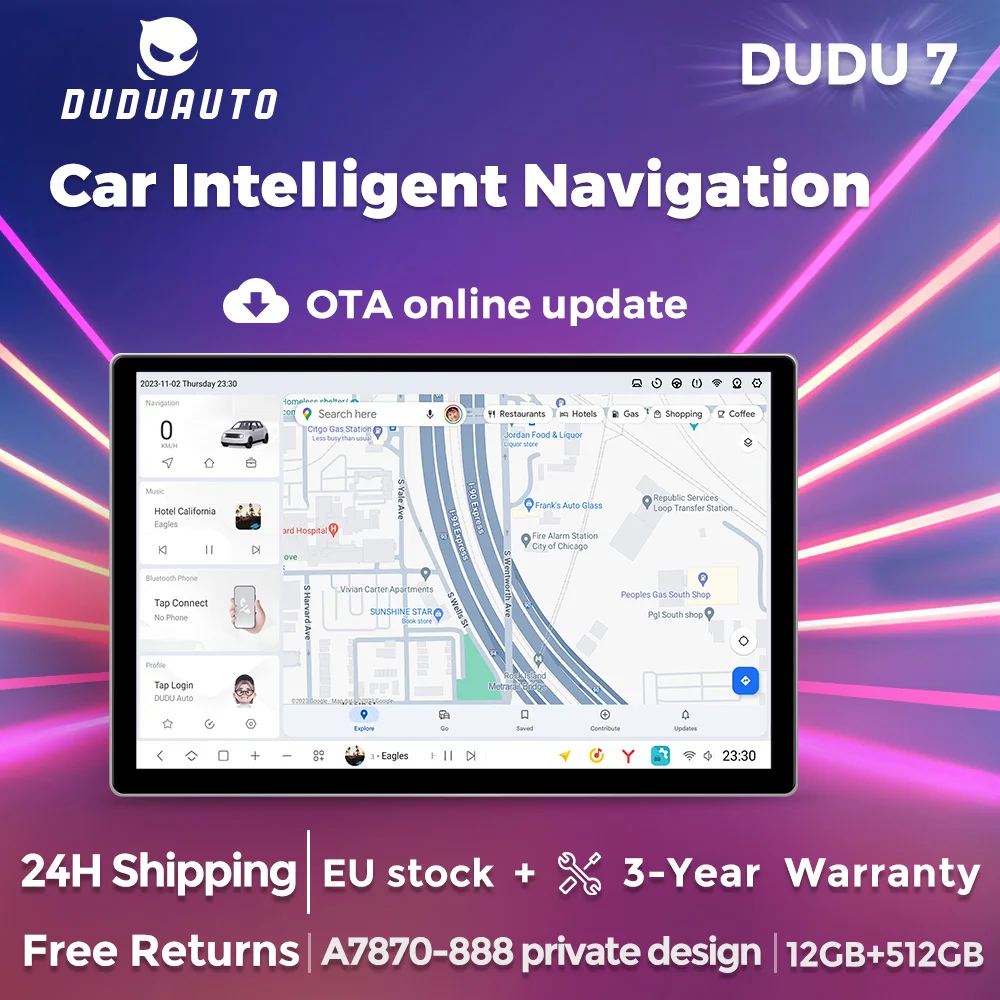 DUDUAUTO-DUDU-DUDU7-A7870-AKM7739-TDA7808-AUTO-Android-13-Wireless-Carplay-12GB-512GB-Car-Radio ...