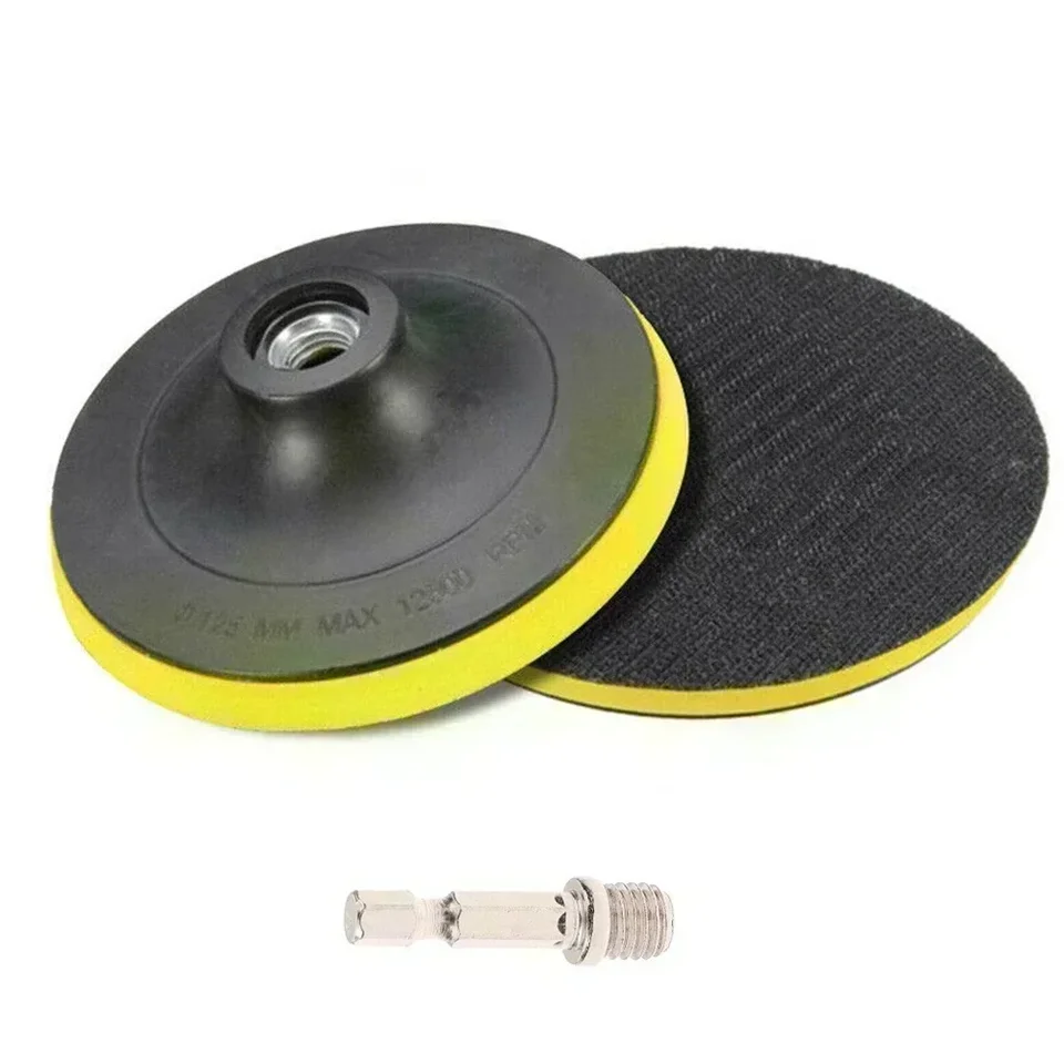 Tooltime Sanding Kit 125mm Rubber Backing Pad + 10 Sanding Discs For ...