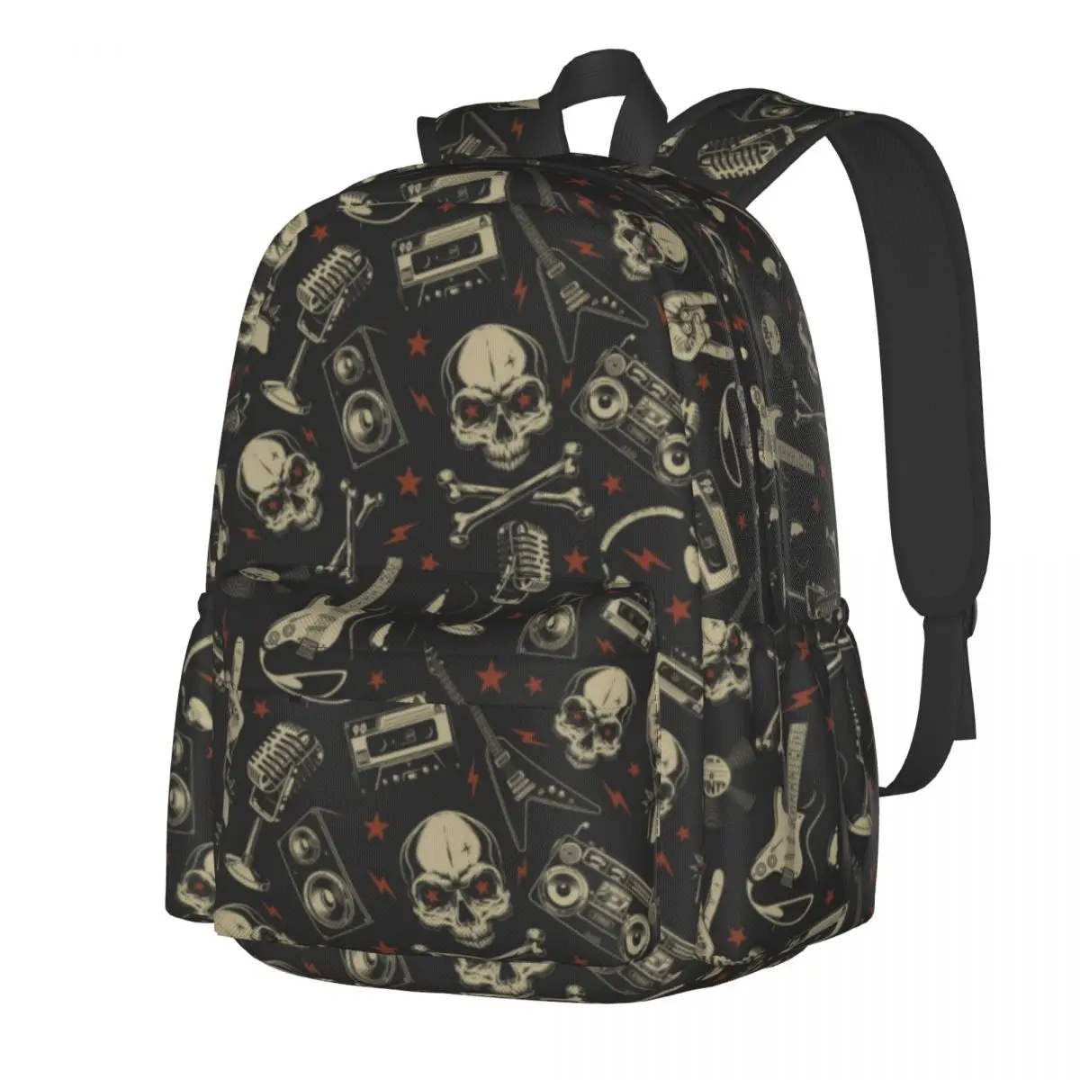 Metal-Music-Skull-Backpack-Rock-Grunge-Punk-University-Backpacks-Gril ...