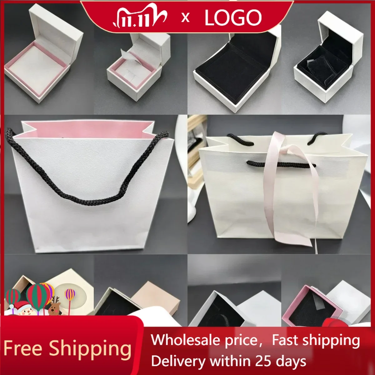 Nuevo Pan europeo y americano exquisito collar pulsera anillo caja ...