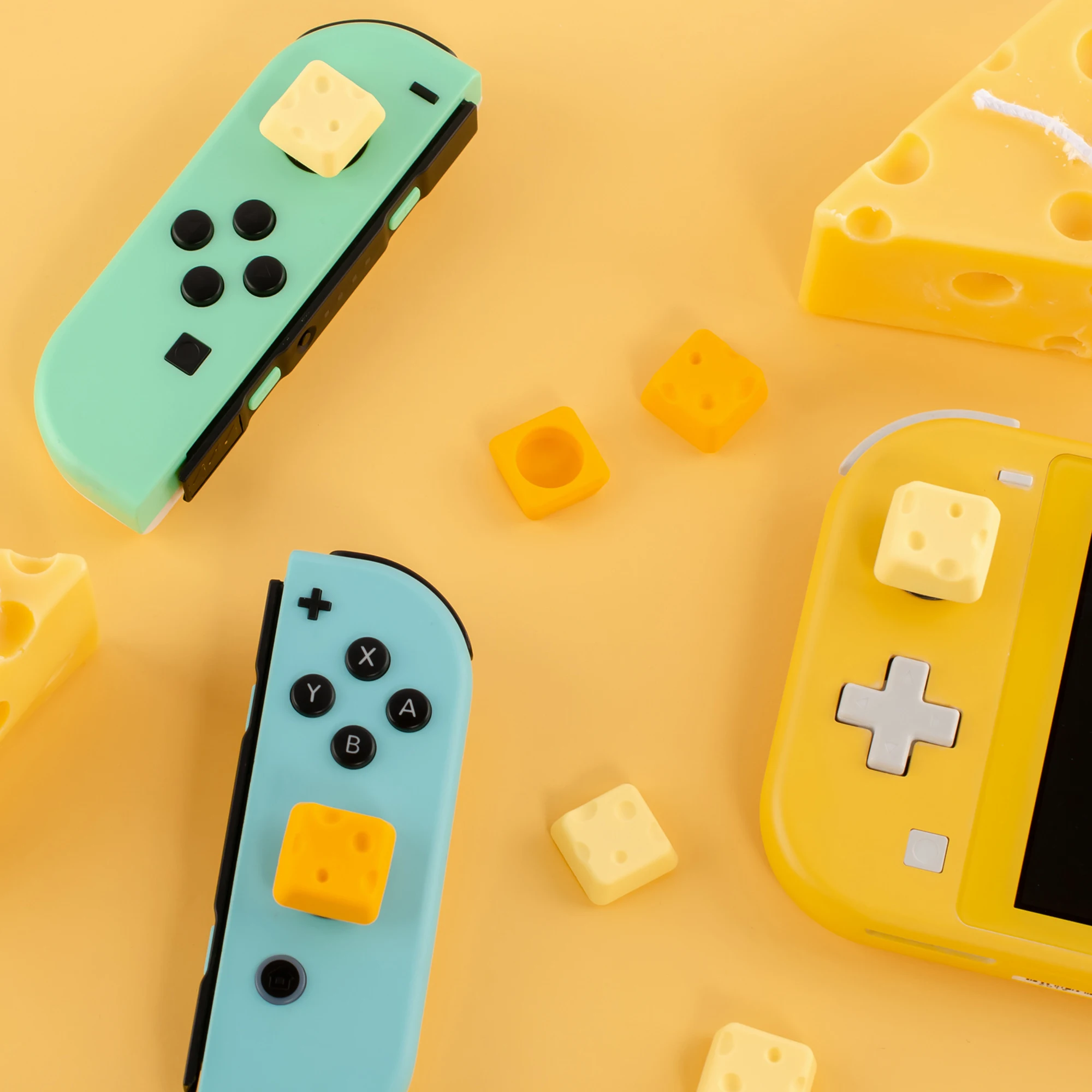 Funny-Cheese-Soft-Thumb-Stick-Grip-Cap-Joystick-Protective-Cover-For ...