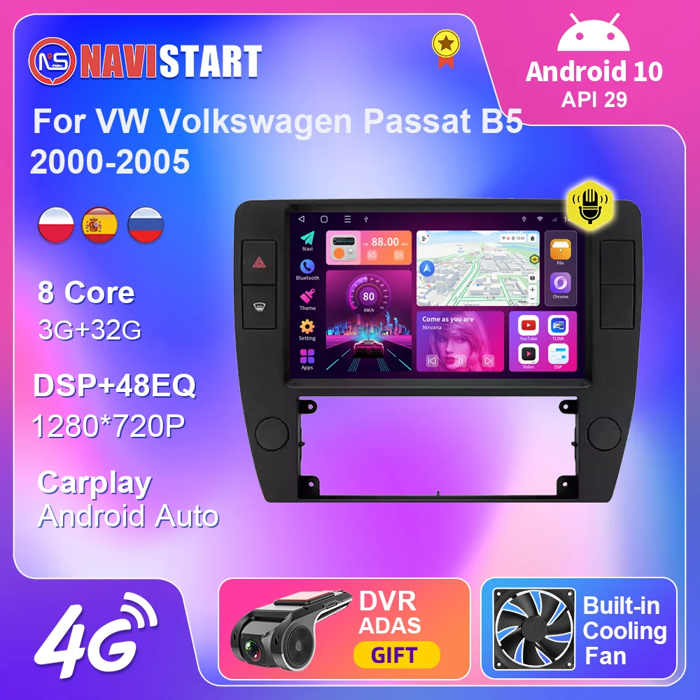 Navistart For Vw Volkswagen Passat B5 2000-2005 2din Car Radio Stereo ...