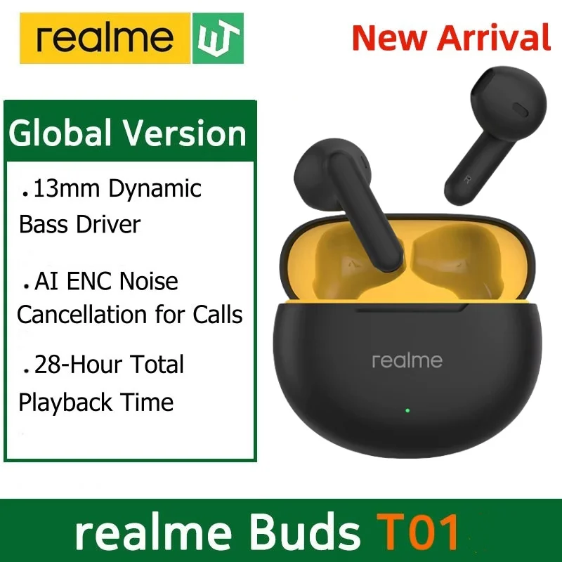 Global-Version-realme-buds-T01-True-Wireless-Earphone-AI-Noise ...