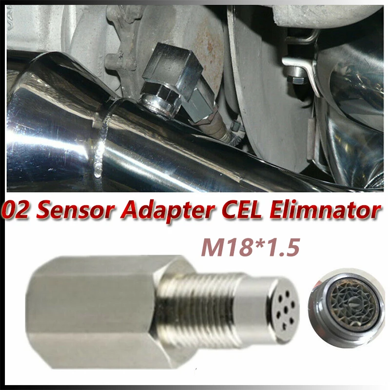 1PCS M18X1.5 O2 Oxygen Sensor Extender Spacer Adapter Bung Catalytic ...