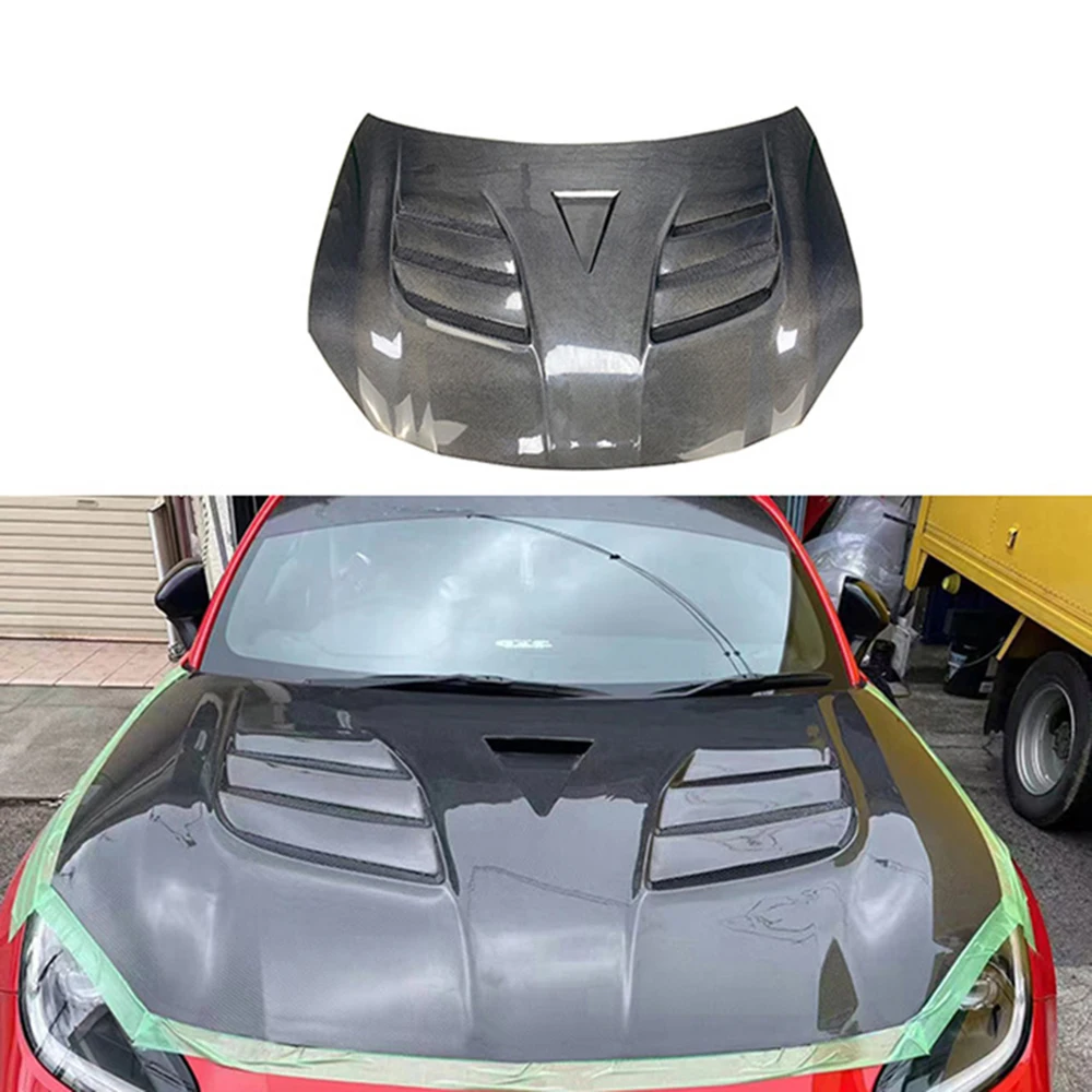 Carbon-Fiber-Fibre-Front-Front-Engine-Hood-Bonnet-Vented-For-Toyota ...