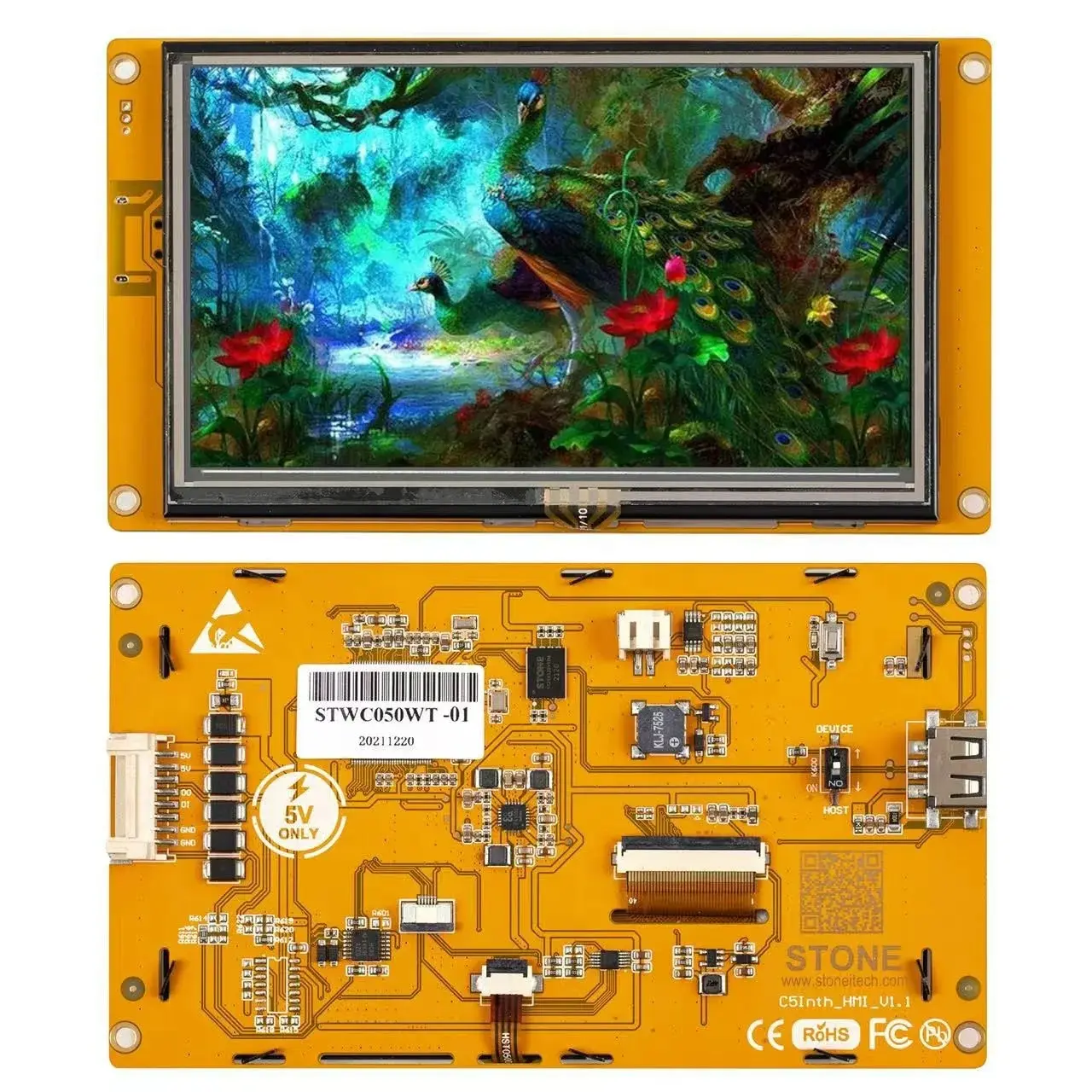 STONE-TFT-Display-LCD-com-driver-controlador-software-GUI-UART ...