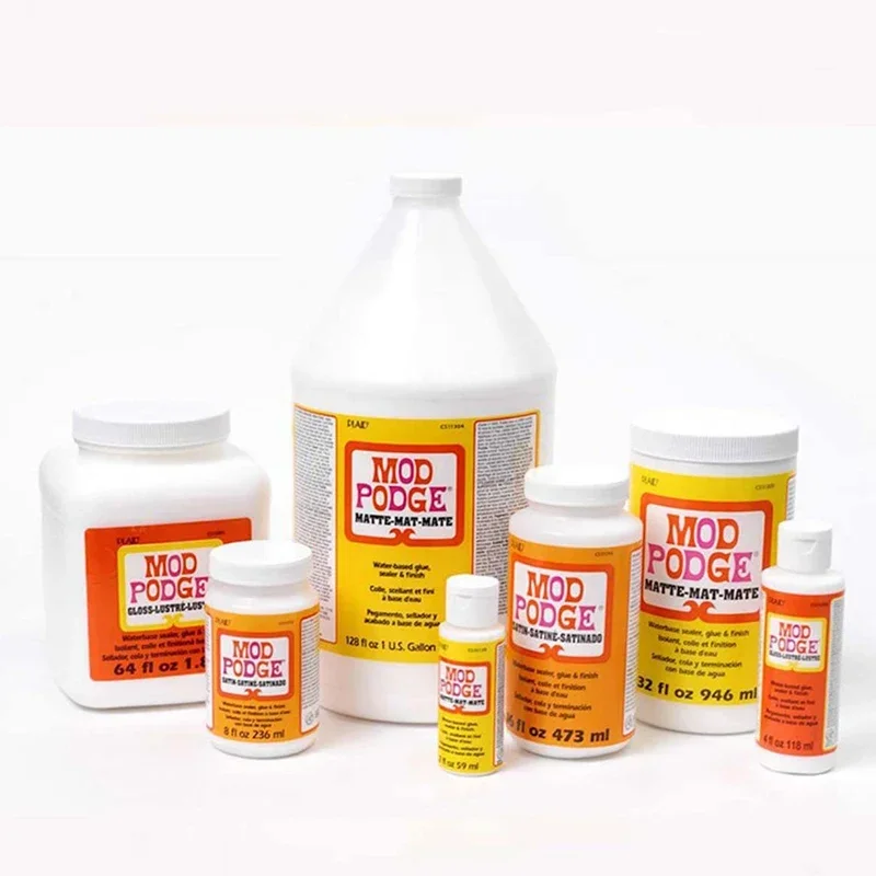 Mod Podge Matte gloss fluid painting glue board transfer dried flower ...