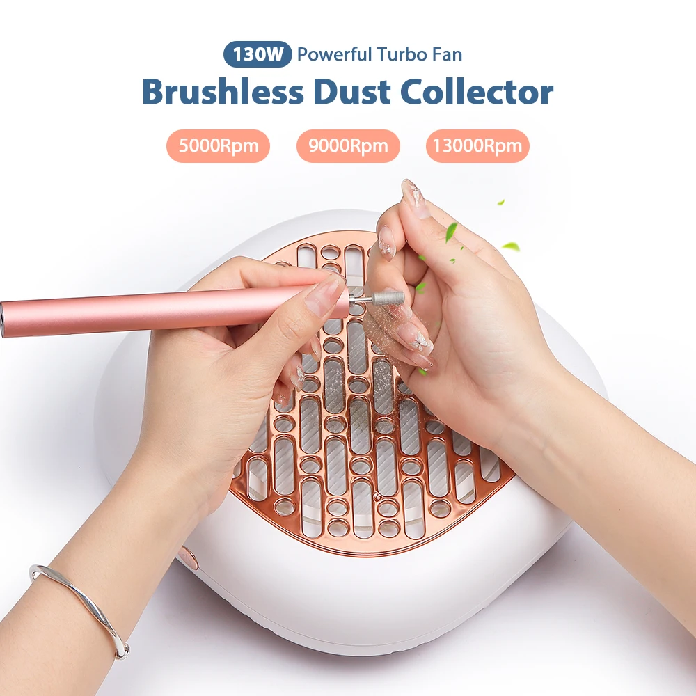 130W-Super-Suction-Brushless-Nail-Dust-Collector-Powerful-Nail-Dust ...