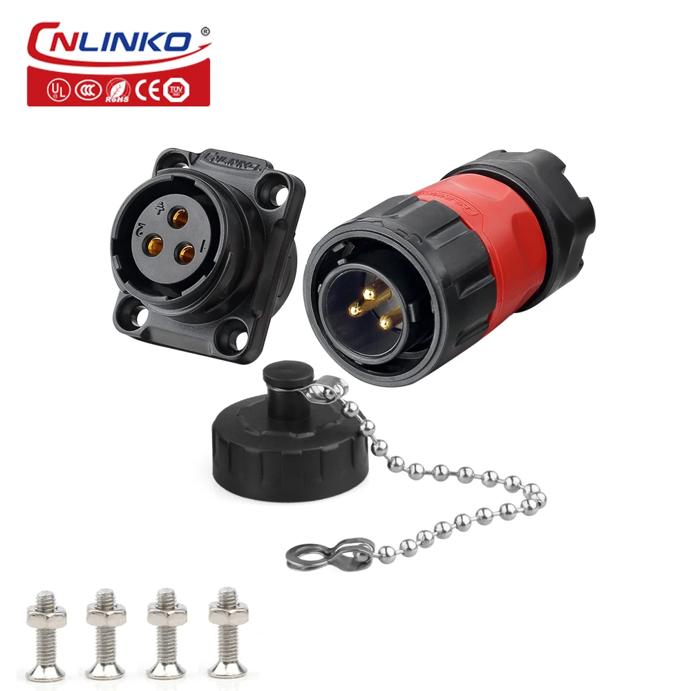 Conector de alimentación impermeable para coche y motocicleta, 2, 3, 4 ...