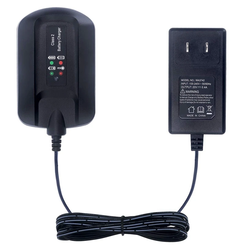 US-Plug-WA3742-WA3732-20V-Lithium-Charger-Compatible-With-Worx-18V-20V ...