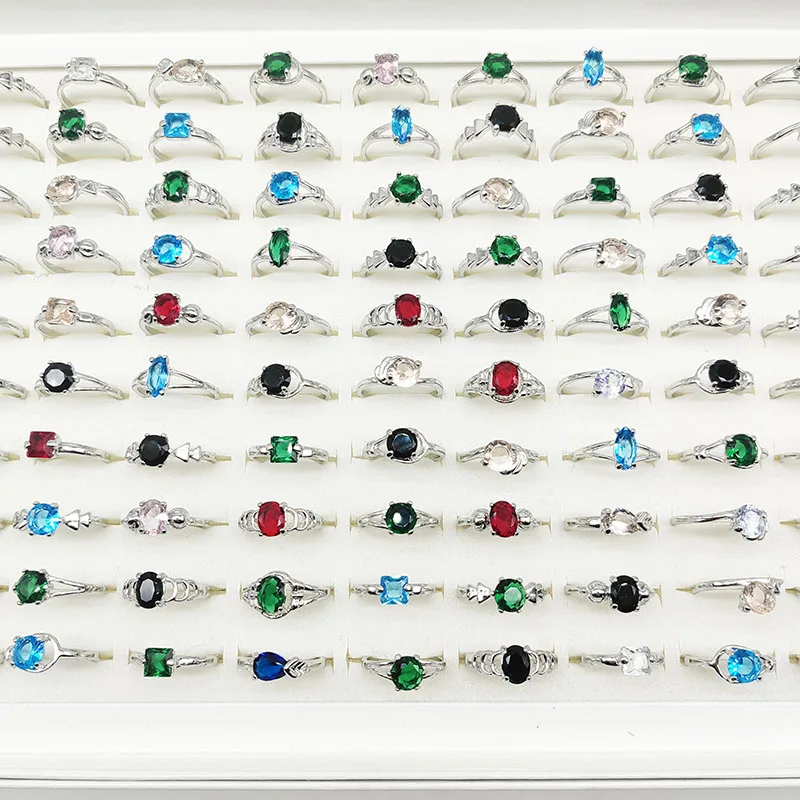 20pcs-Lot-Wholesale-Mix-Colors-Crystal-Finger-Rings-for-Wedding-Party ...