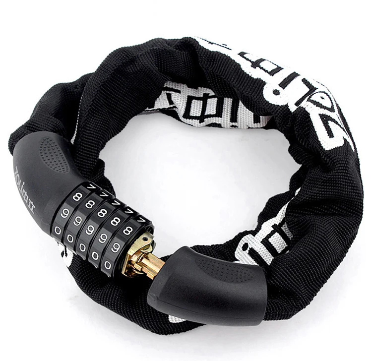 Candados de cadena de motocicleta personalizados antirrobo, combinación de contraseña de alta ...