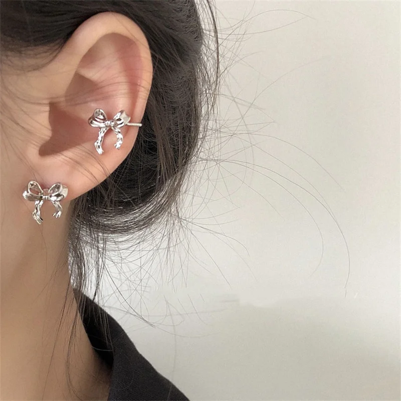 Design-Sweet-and-Cool-Style-Bow-Knot-Stud-Earrings-Women-s-Simple ...