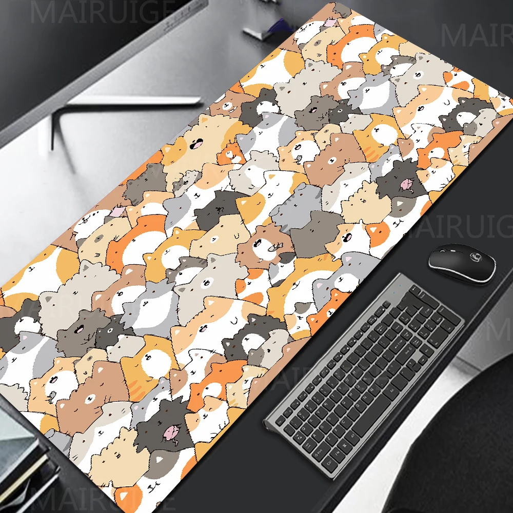 Kitty-MousePad-Cute-Cats-Mouse-Pad-1000X500-Large-XXL-Desk-Mat-Kawaii ...