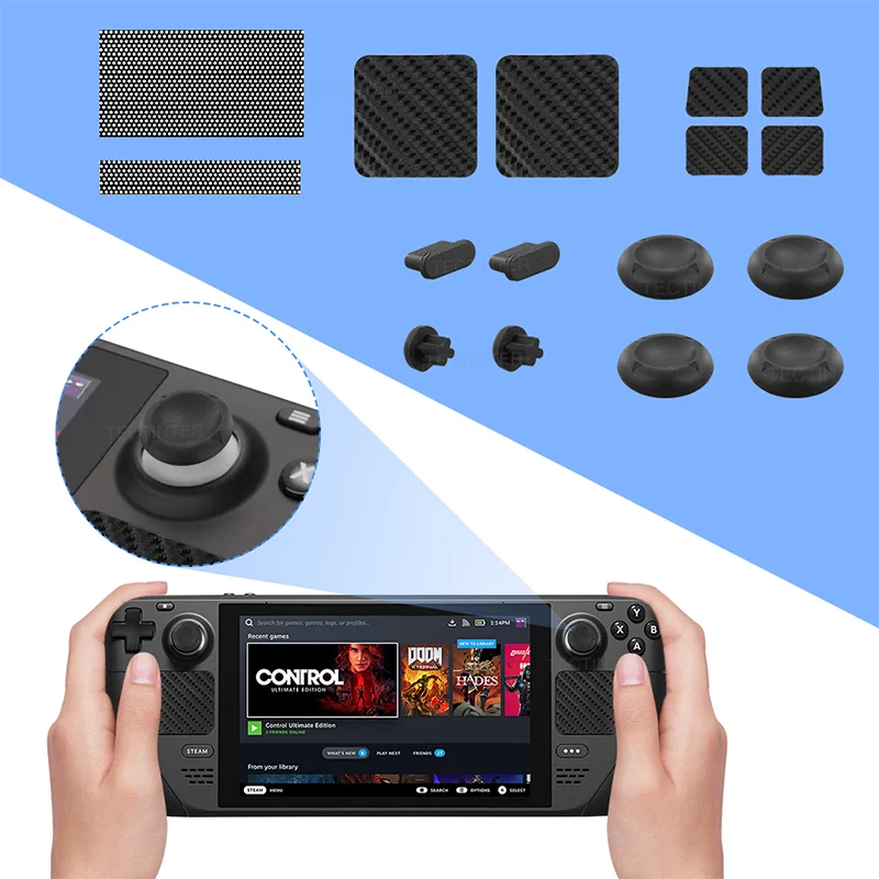 For-Steam-Deck-Host-Protective-Kit-Trackpad-Button-Sticker-Dustproof ...