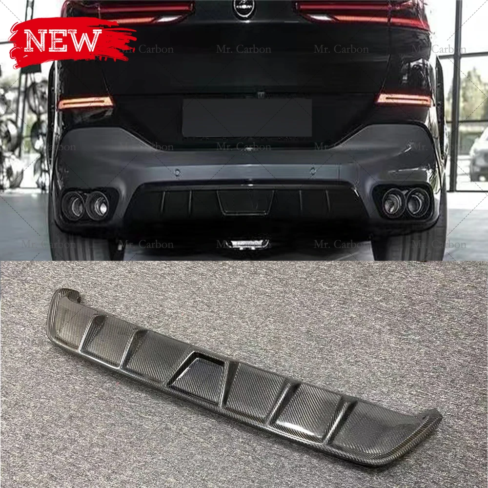 Rear Splitter For Bmw X6 G06 2019+ Hm Style Carbon Fiber Rear Bumper ...
