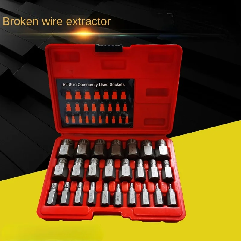 Chrome-Molybdenum-Steel-Tool-Set-25pcs-Set-Screw-Extractor-Multi ...