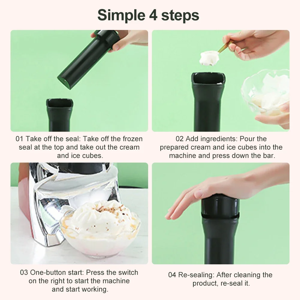 Ice Cream Machine 110V/220V Household Automatic Fruit Ice Cream Maker ...