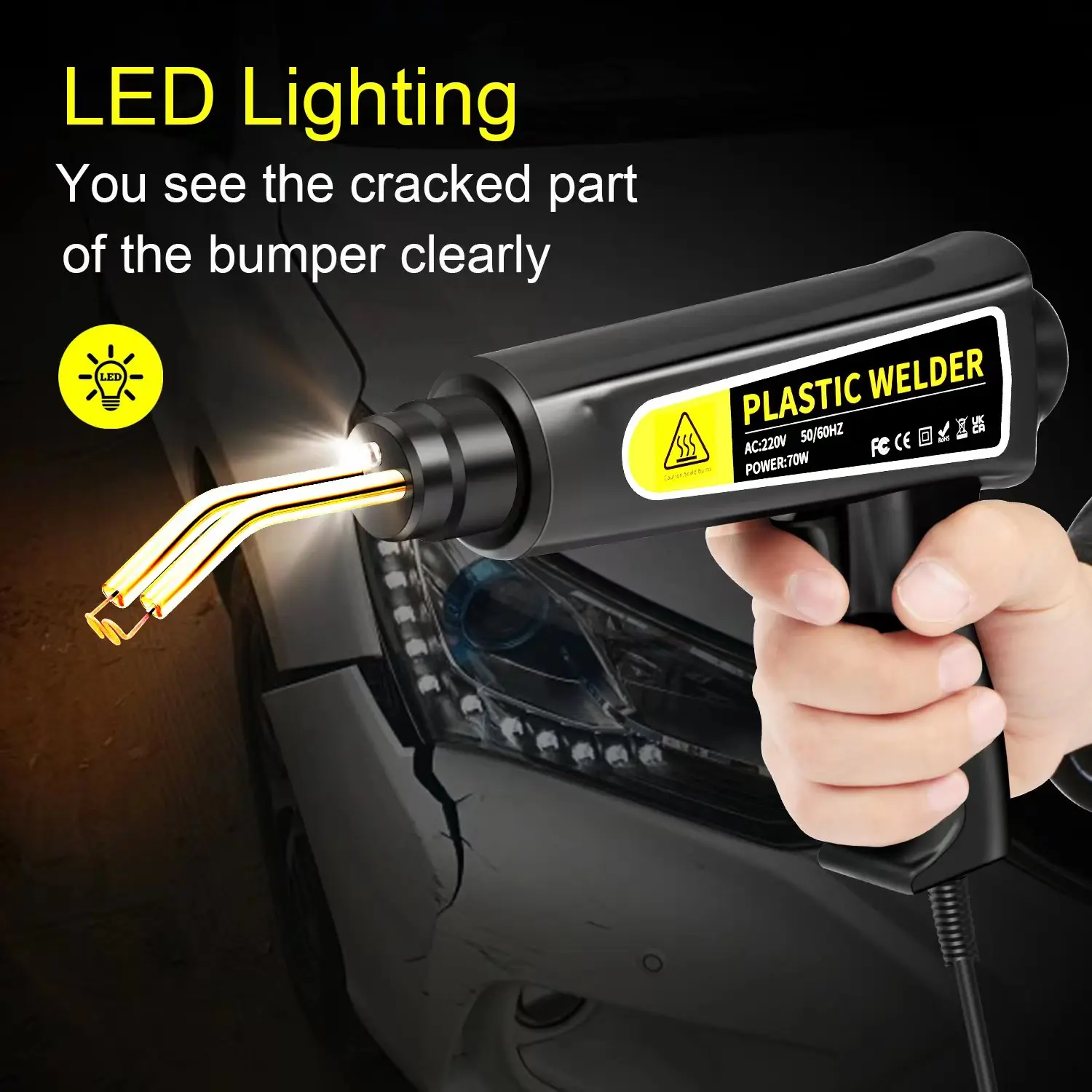 Pistolet a colle,Machine à souder électrique pour salle de bain,odorà ...