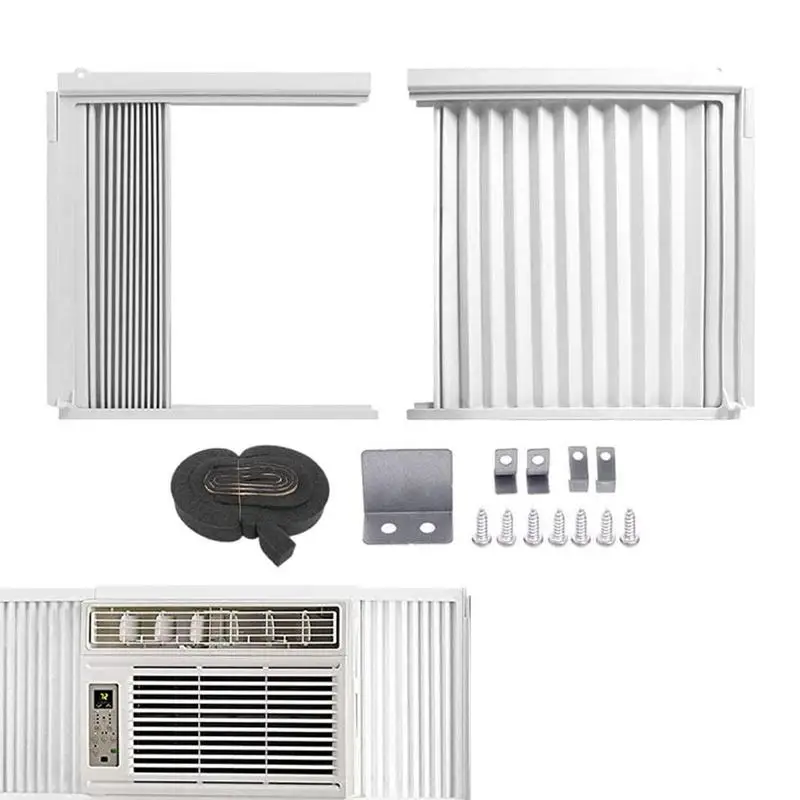 Window-Air-Conditioner-Side-Panels-With-Frame-Room-AC-Accordion-Filler ...
