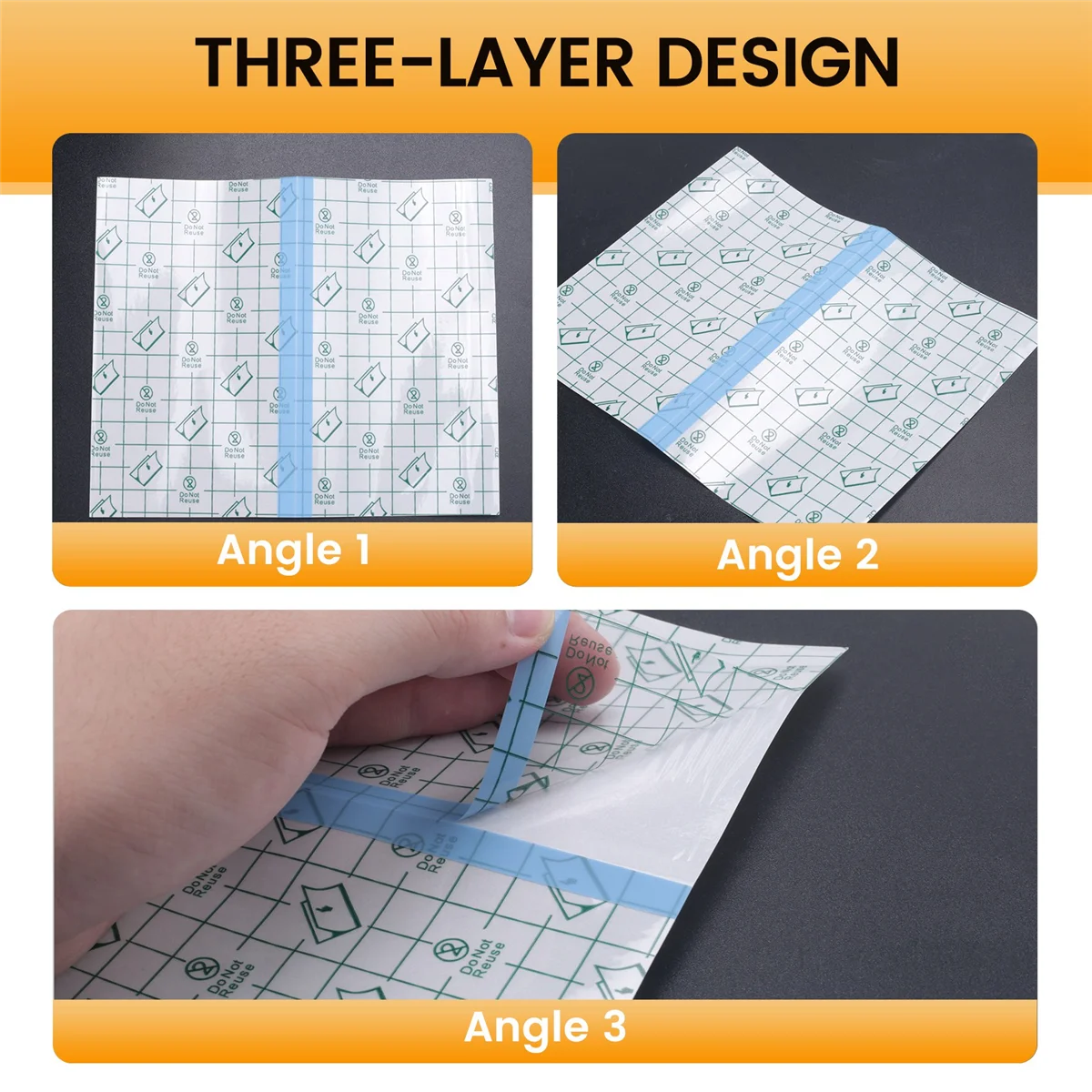 GZMO 50 Pieces Shower Waterproof Patch Disposable Transparent Stretch ...