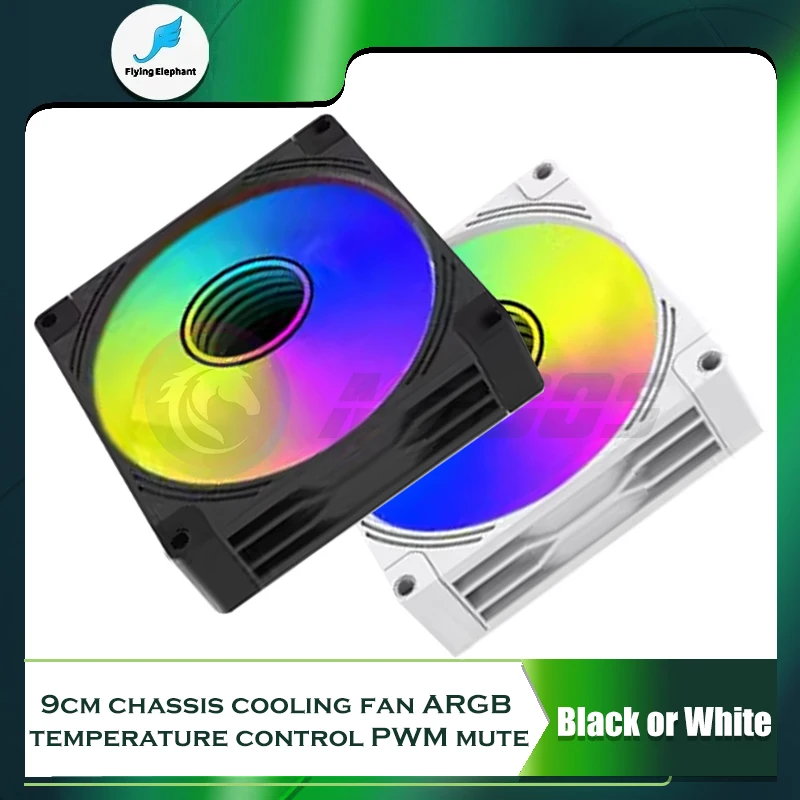 LOVINGCOOL-9cm-RGB-Mirror-Case-Fan-Mute-9025-CPU-Cooler-Fan-4Pin-PWM ...