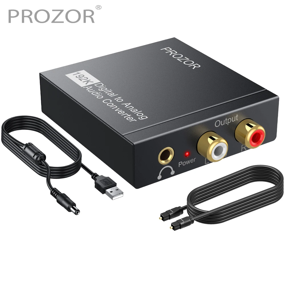 PROZOR-DAC-Digital-to-Analog-Converter-Optical-Coaxial-Fiber-SPDIF-to ...