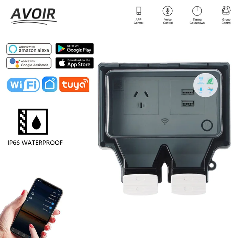 Avoir IP66 Power Sockets Australia Standard Outdoor Weatherproof Socket ...