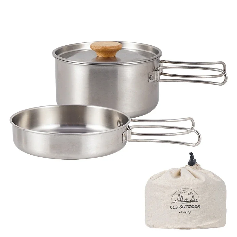 Portable-Folding-Handle-Frying-Pan-Camping-Pots-and-Pans-Saucepan ...